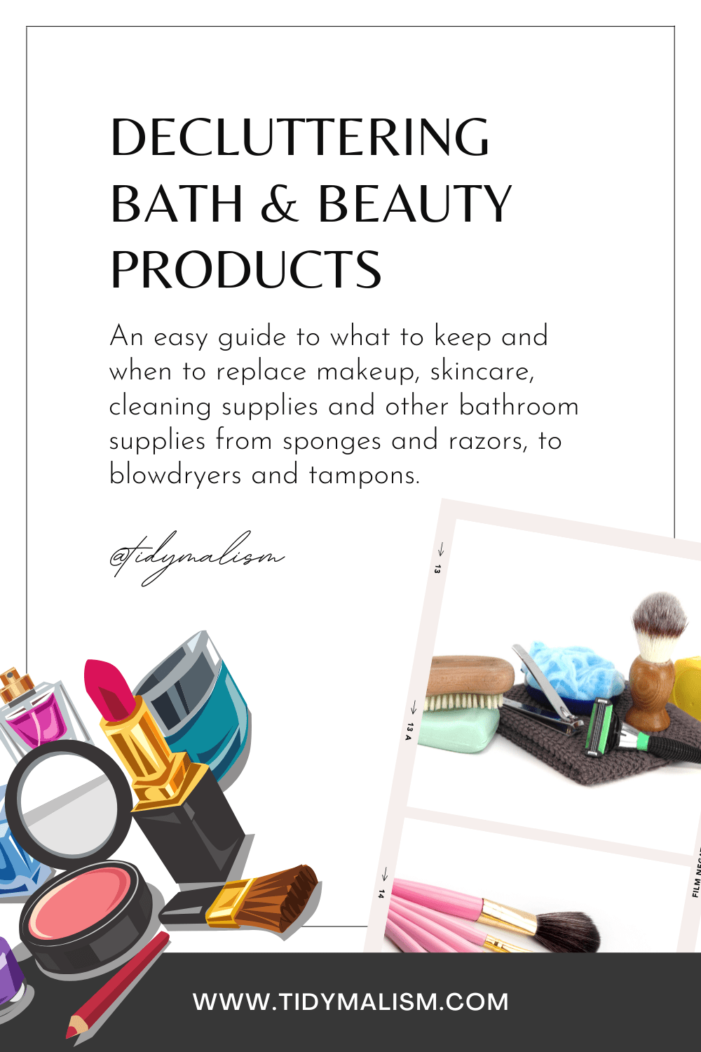 How to Declutter Beauty Products and Bathroom Supplies