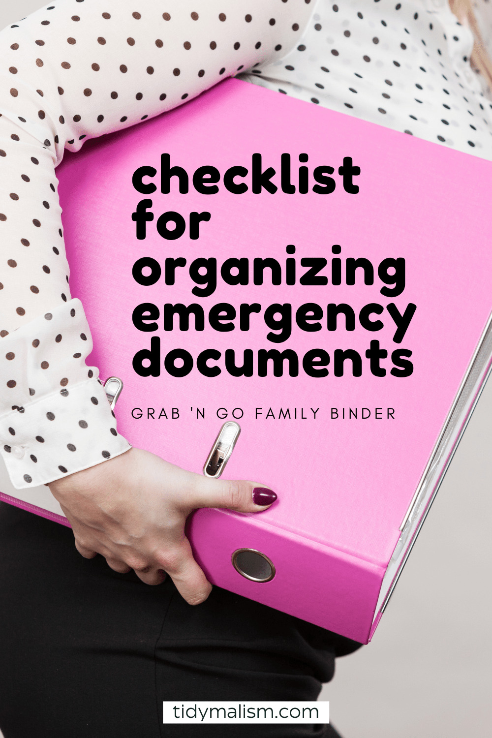 A Checklist of What to Put in an Emergency Documents Binder