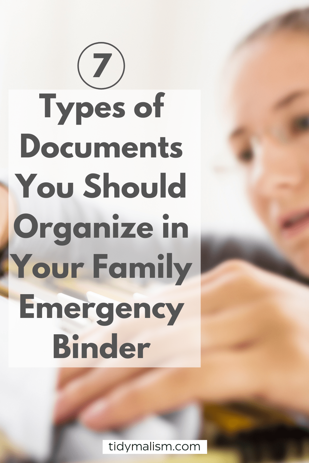 Emergency Documents Binder Checklist – Tidymalism