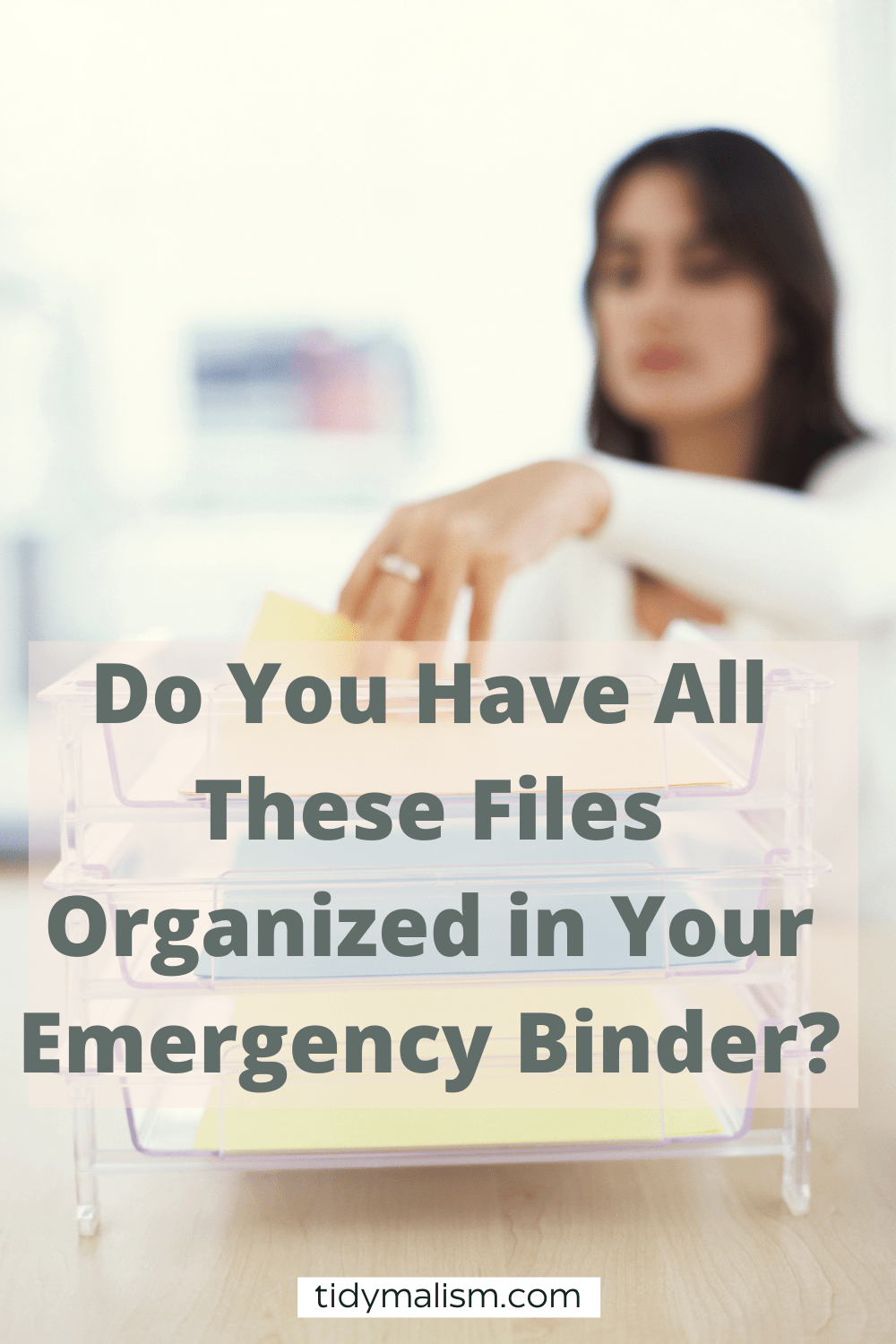 Emergency Documents Binder Checklist – Tidymalism