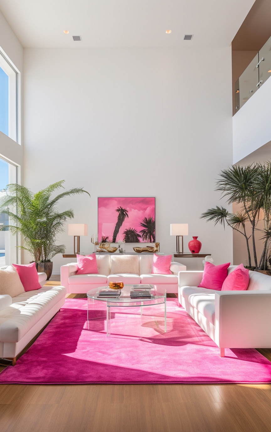 Pairing Barbiecore Interior Design with Minimalism Aesthetic