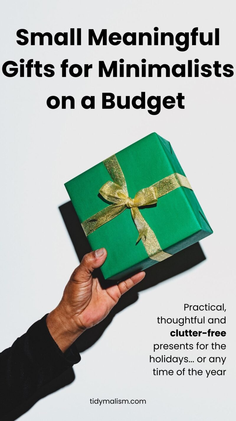Small Meaningful Gifts for Minimalists on a Budget