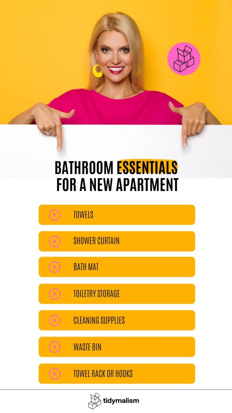 Checklist of 7 Bathroom Essentials for a First Apartment