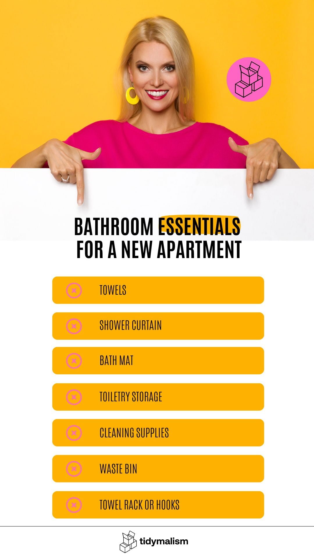 Checklist of 7 Bathroom Essentials for a First Apartment