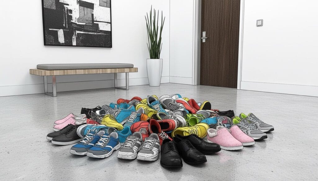 The Best Way to Organise Shoes in a Small Space